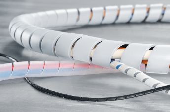 Espiral para cabos, tubo espiralado, tubo espira organizador